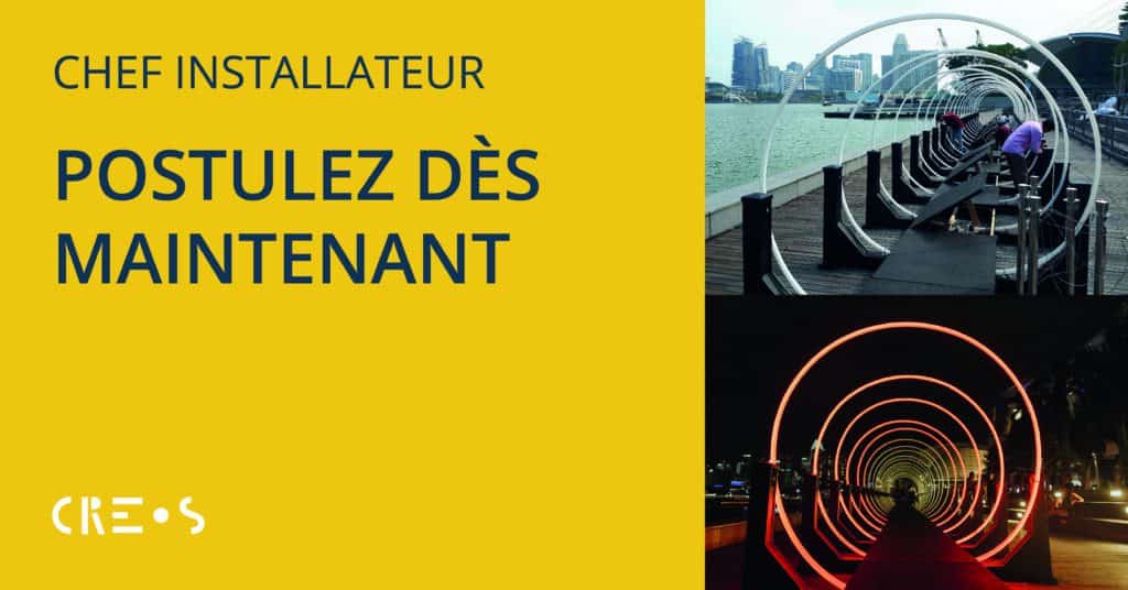 Poste de chef installateur sur la route - Creos