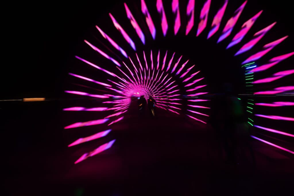 Radiant - A breathtaking 3D light display powered by Creos