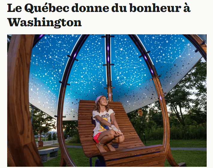 La Presse | Quebec Brings Happiness to Washington